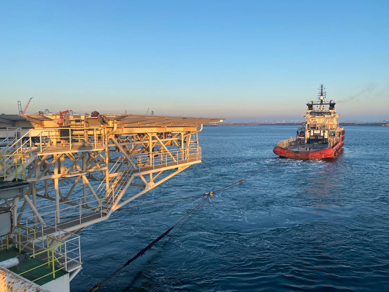 MWS for for the location move of the jack-up rig GSP Saturn from base ...